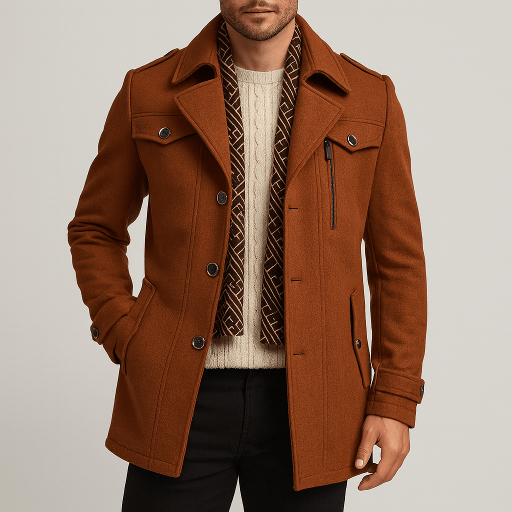 Stoneburry | Tailored Wool Blend Coat