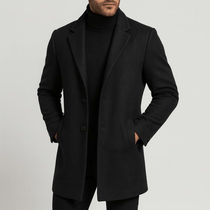 Men's Classic Wool Overcoat | Warm & Timeless Winter Coat